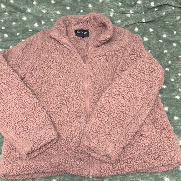 George | Jackets & Coats | 222 Xl George Pale Pink Fluffy Coat | Poshmark